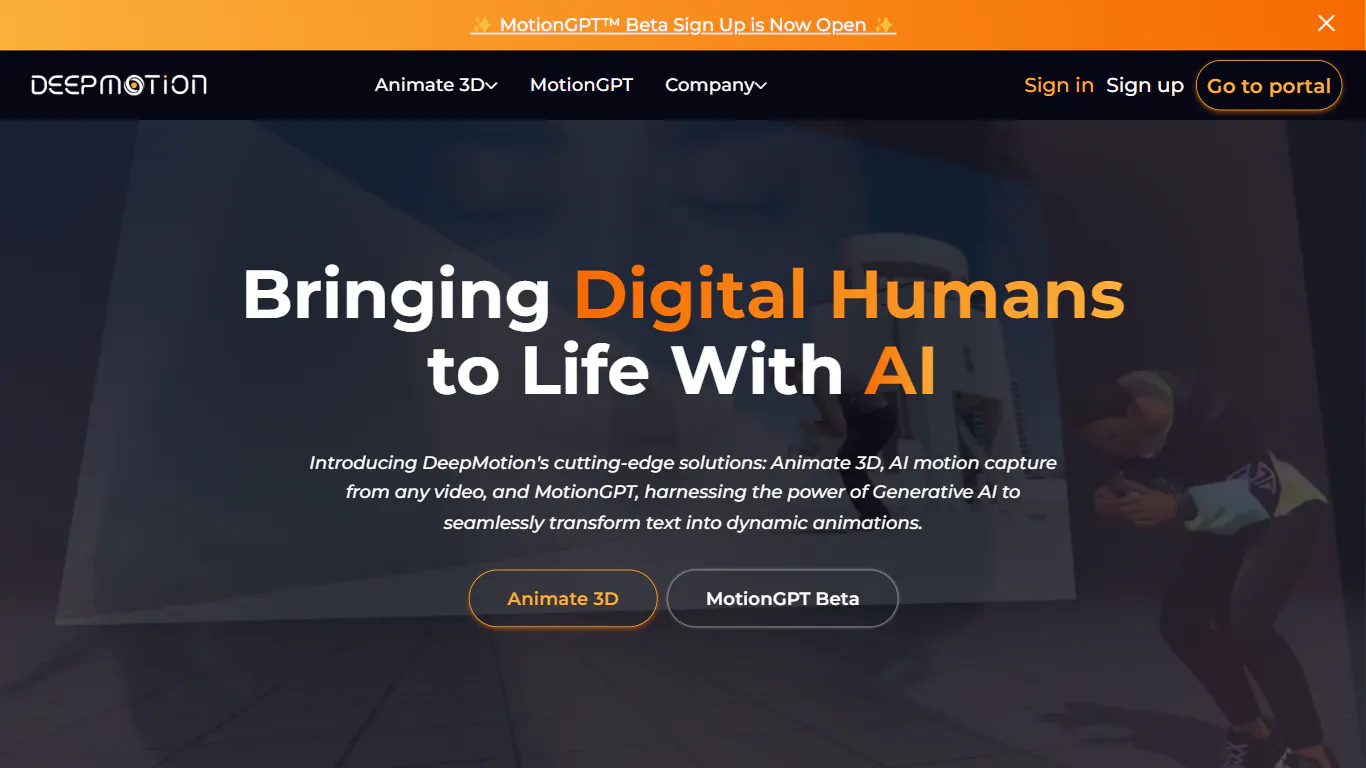 DeepMotion - AI Yard - AI Tools