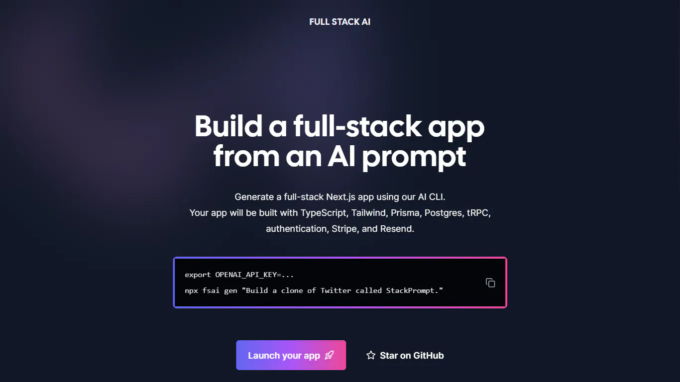 FullStack - AI Yard - AI Tools