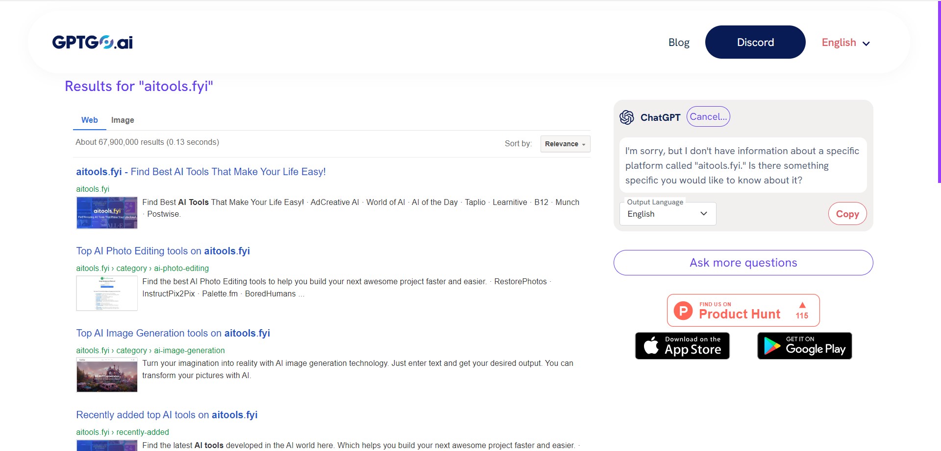 GPTGO.ai - AI Yard - AI Tools