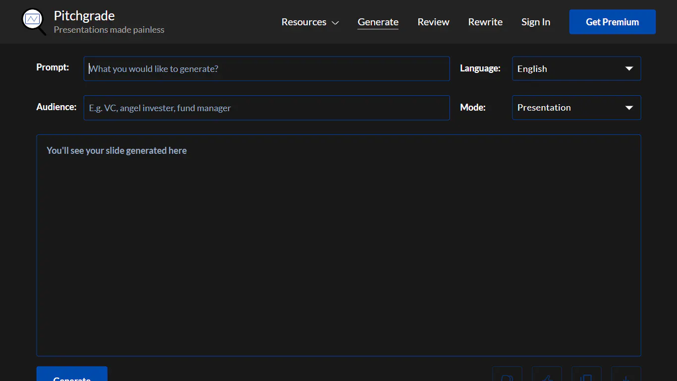 PitchGrade - AI Yard - AI Tools